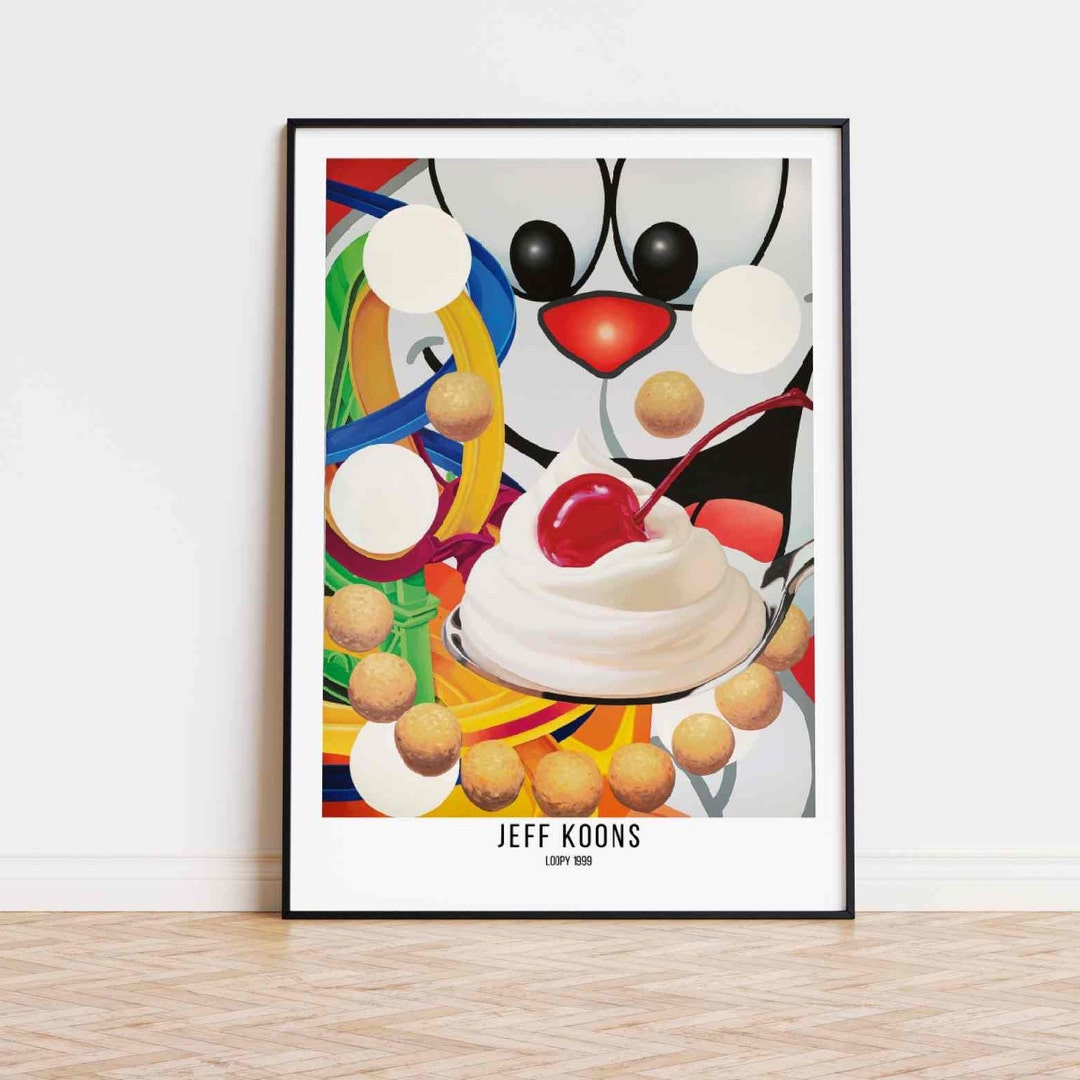 Jeff Koons Loopy 1999 Pop Art Museum Painting Poster Print Aesthetics ...