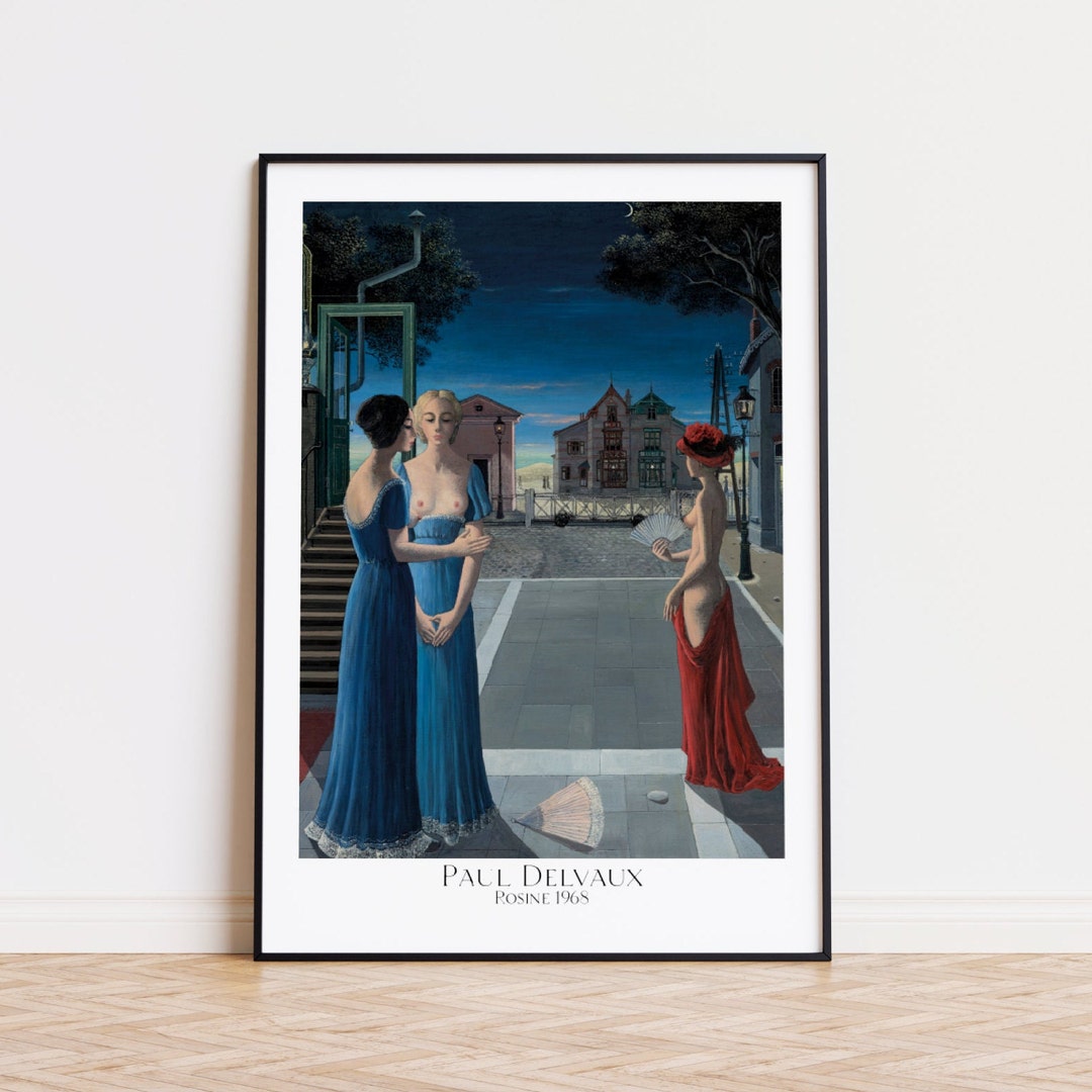 Paul Delvaux Rosine 1968 Museum Poster Poster Print Aesthetics Wall Art ...