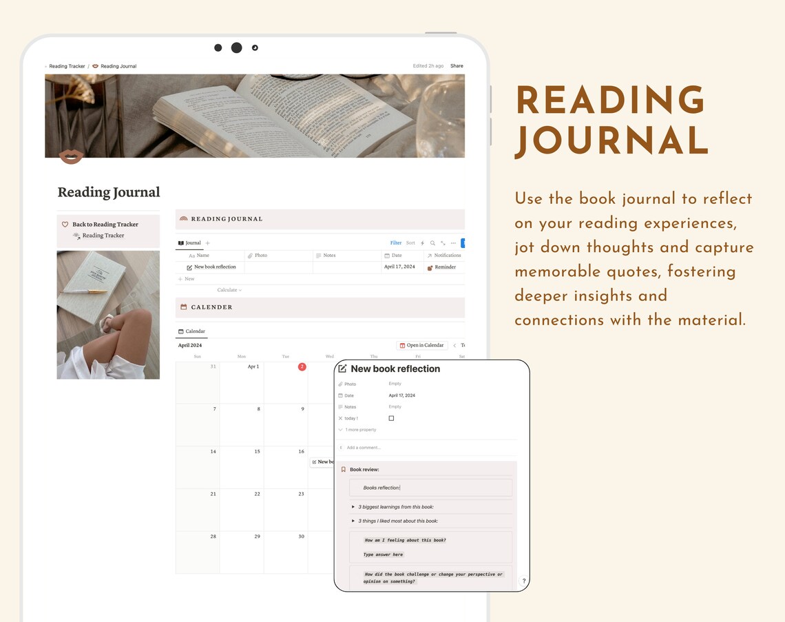 Notion Reading Tracker Template Organize Your Reading Journey Book ...