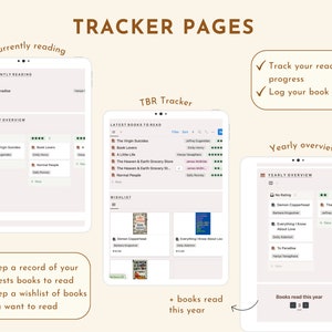 Notion Reading Tracker Template Organize Your Reading Journey Book Tracker, Book Log, Digital ...