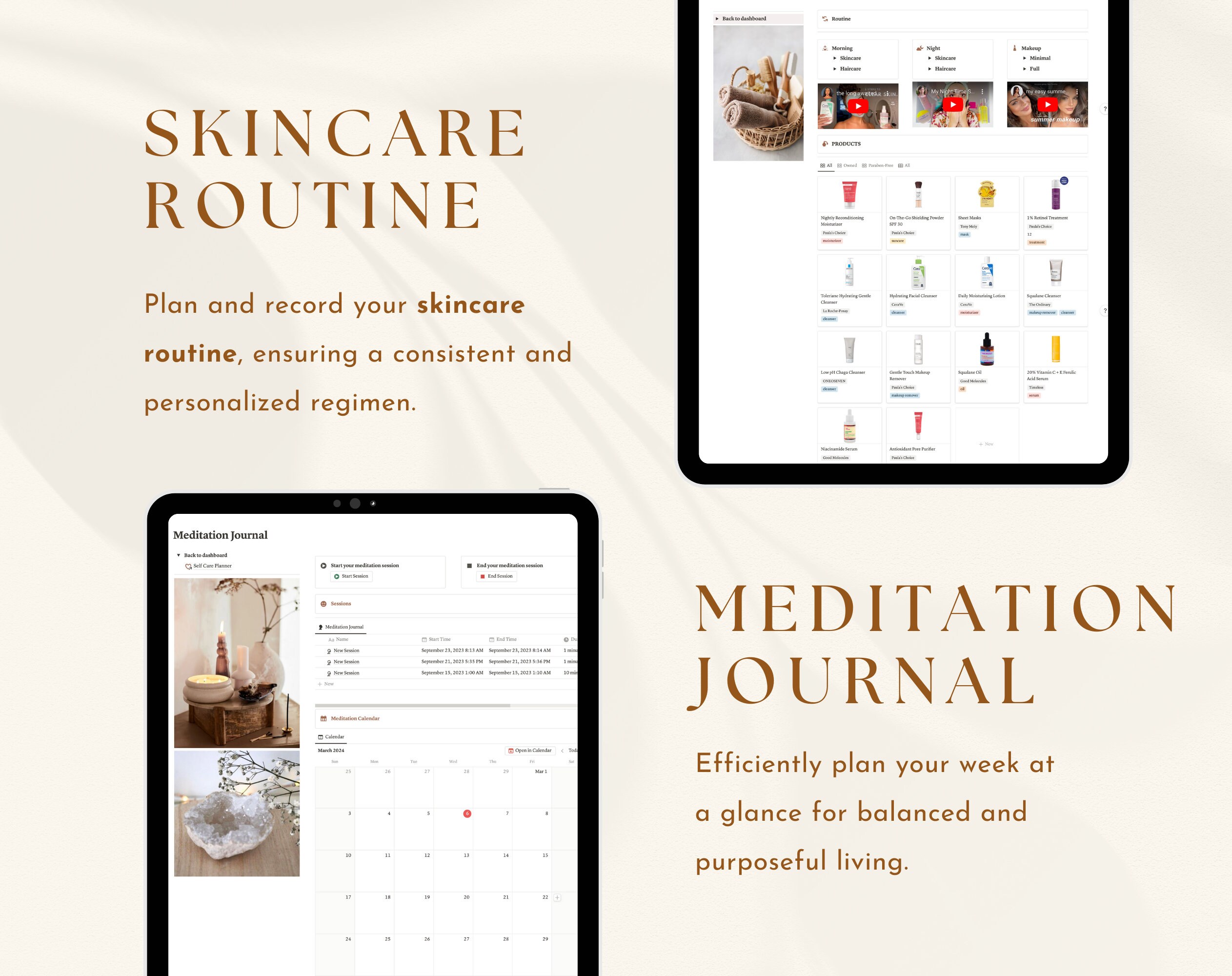 Notion Self Care Planner Template Notion Esthecian Dashboard for Daily ...