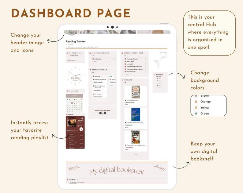 Notion Reading Tracker Template Organize Your Reading Journey Book ...