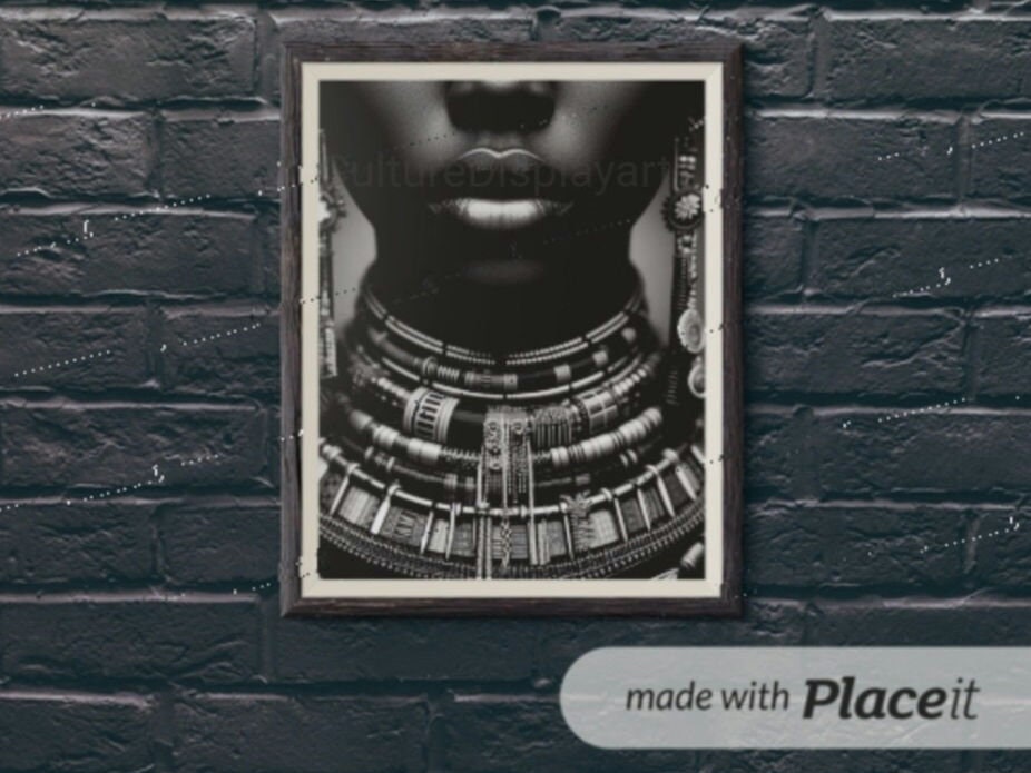 Masai Woman Artwork Print, Black Art, Lady Art, Museum Poster, Gallery ...