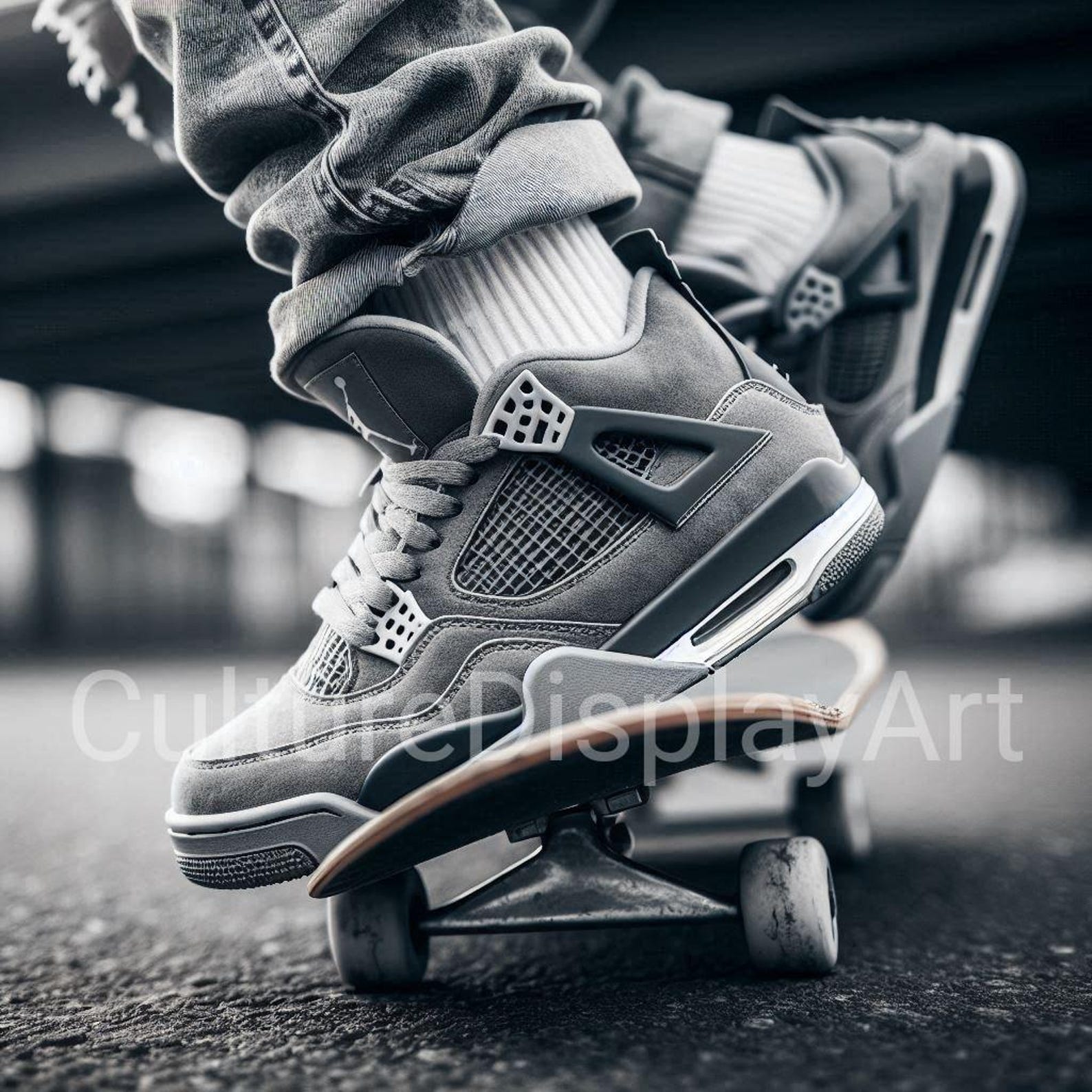 5 X Jordan 4 Art,set of 5,skateboard Wall Art,jordan 4,jordan,kids ...