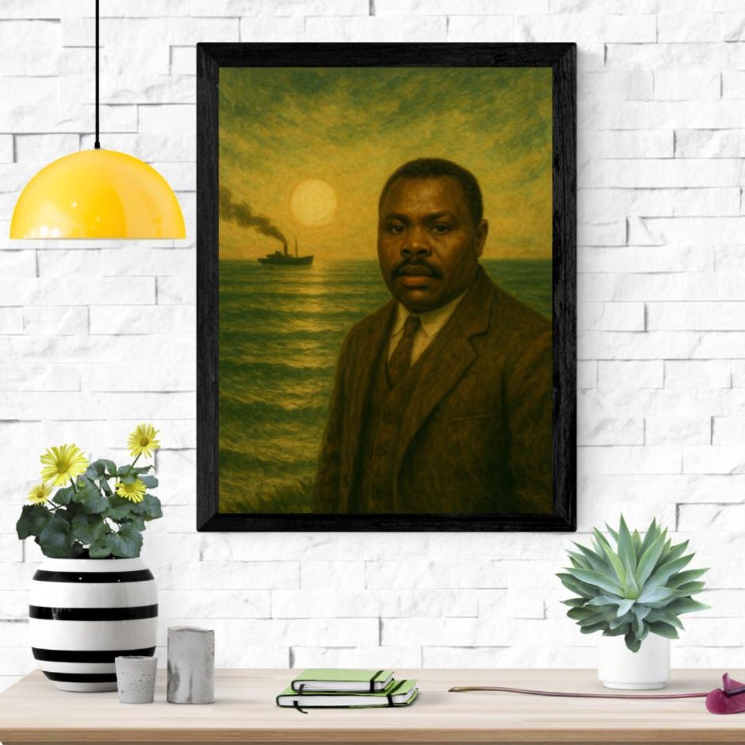 5 X Marcus Garvey Sunset Wall Art Set C| DIGITAL Download|black Star ...