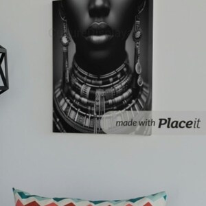 Masai Woman Artwork Print, Black Art, Lady Art, Museum Poster, Gallery ...