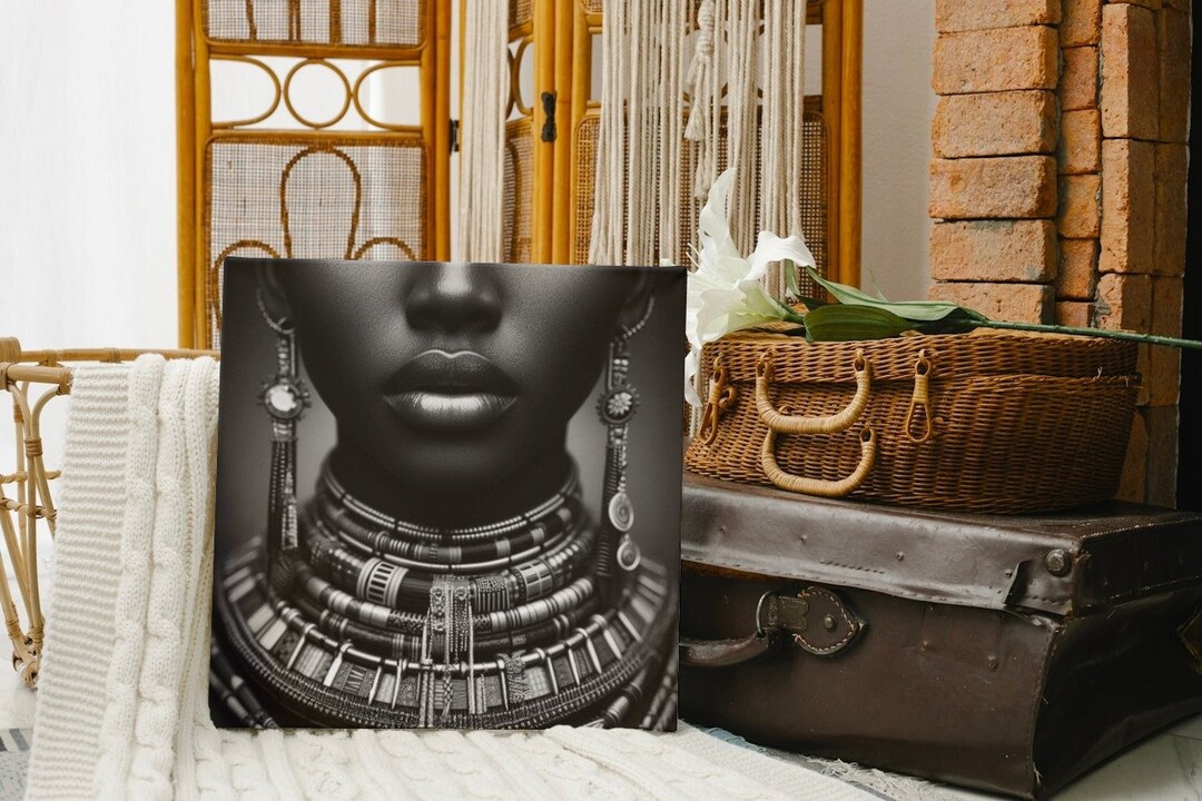 Masai Woman Artwork Print, Black Art, Lady Art, Museum Poster, Gallery ...