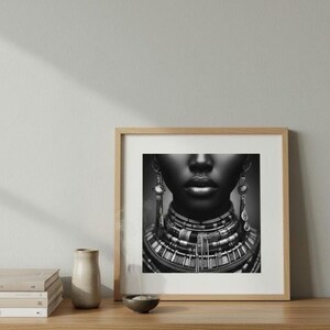 Masai Woman Artwork Print, Black Art, Lady Art, Museum Poster, Gallery ...