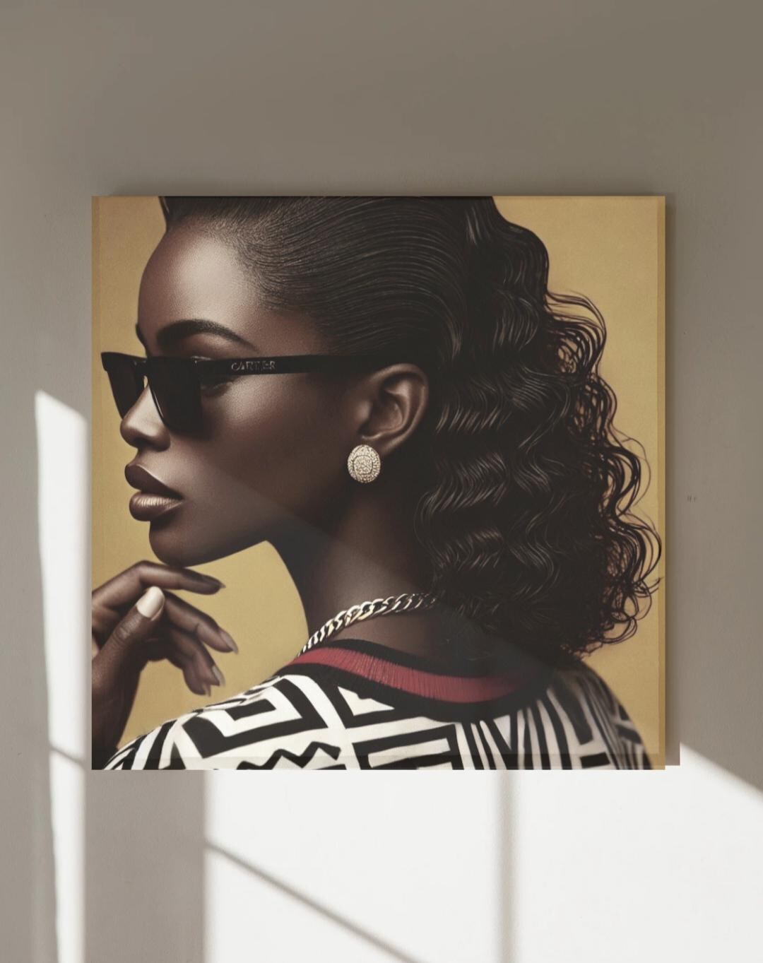 5 X Hair Chic Set B: Iconic 90s Portraits|digital Download|black Hair ...