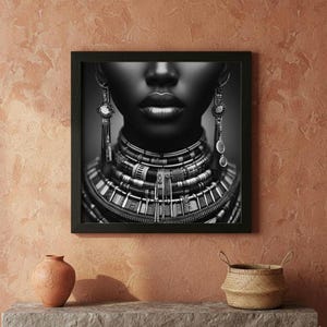 Masai Woman Artwork Print, Black Art, Lady Art, Museum Poster, Gallery ...