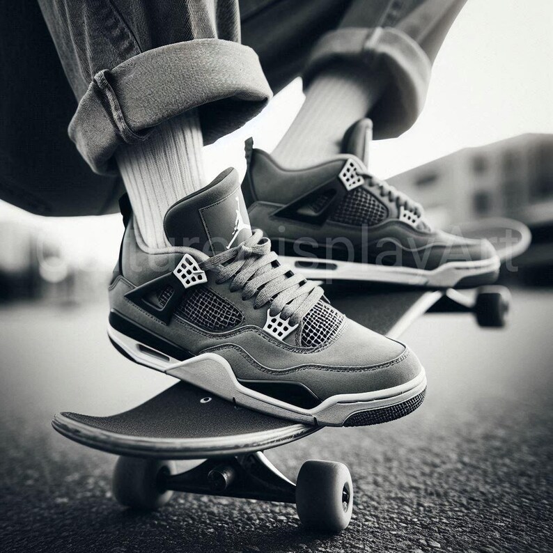 5 X Jordan 4 Art,set of 5,skateboard Wall Art,jordan 4,jordan,kids ...