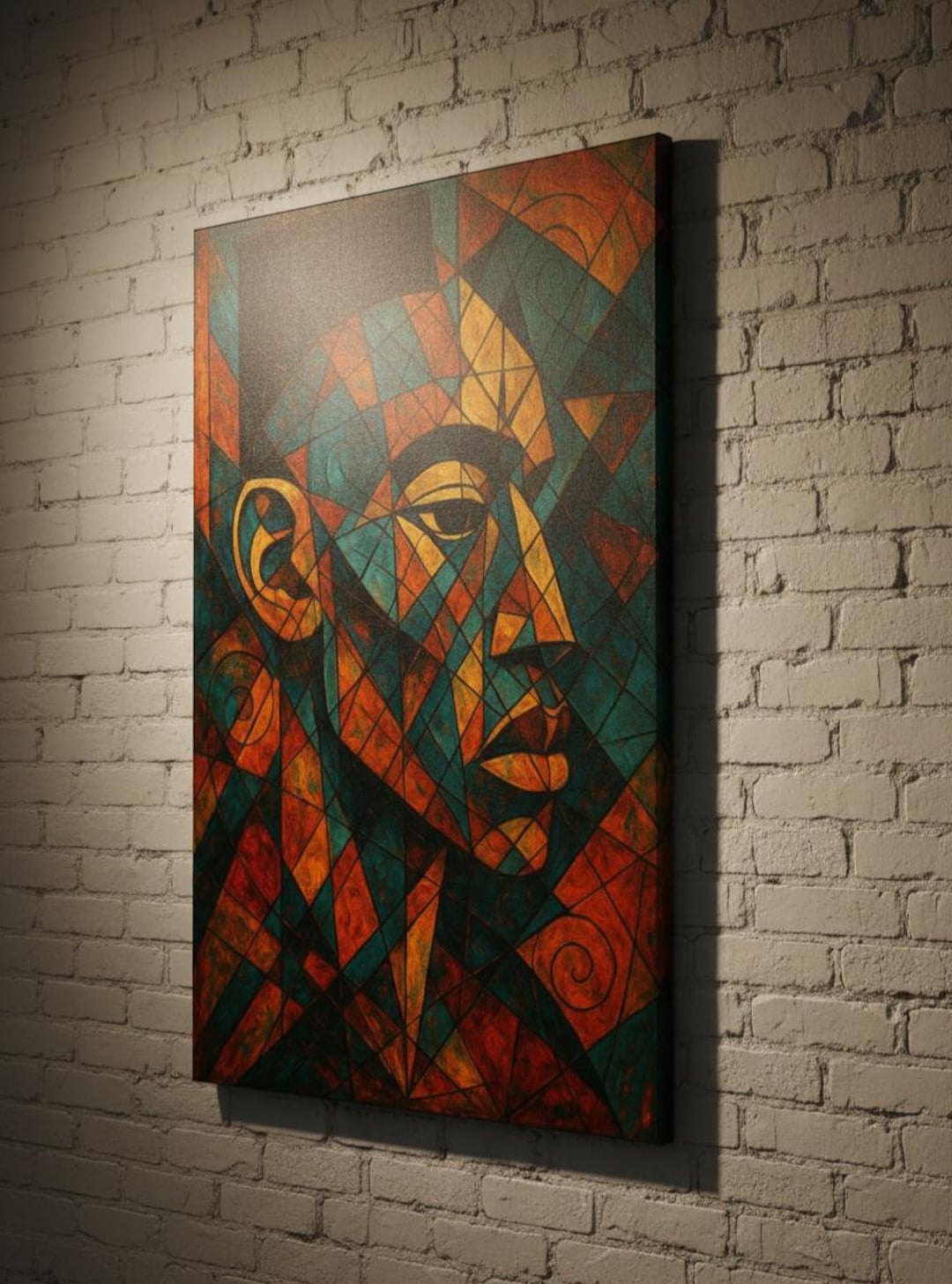 5 X Cubist Abstract Portrait Set B – Black Male African Art Prints ...