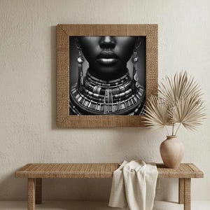 Masai Woman Artwork Print, Black Art, Lady Art, Museum Poster, Gallery ...