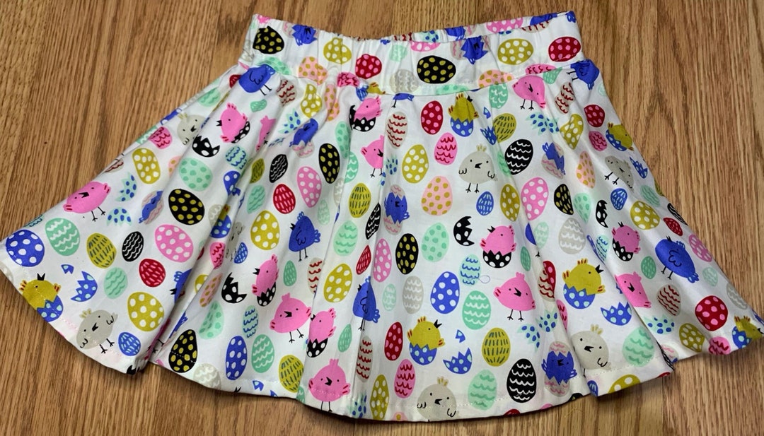 Girls Easter Circle Skirt - Etsy