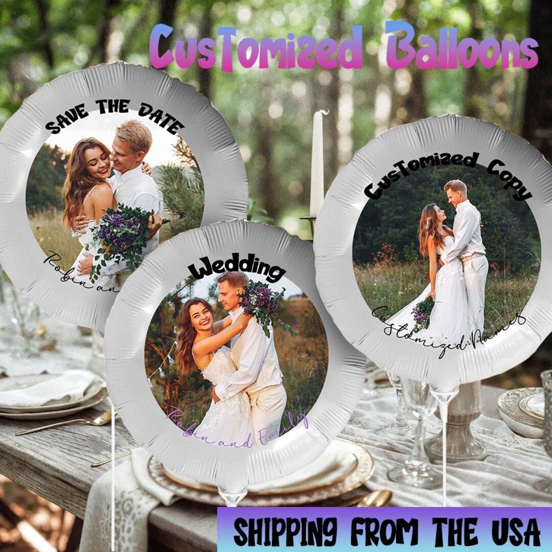 Custom Photo Balloons, Personalized Foil Balloons With Photos, Birthday ...