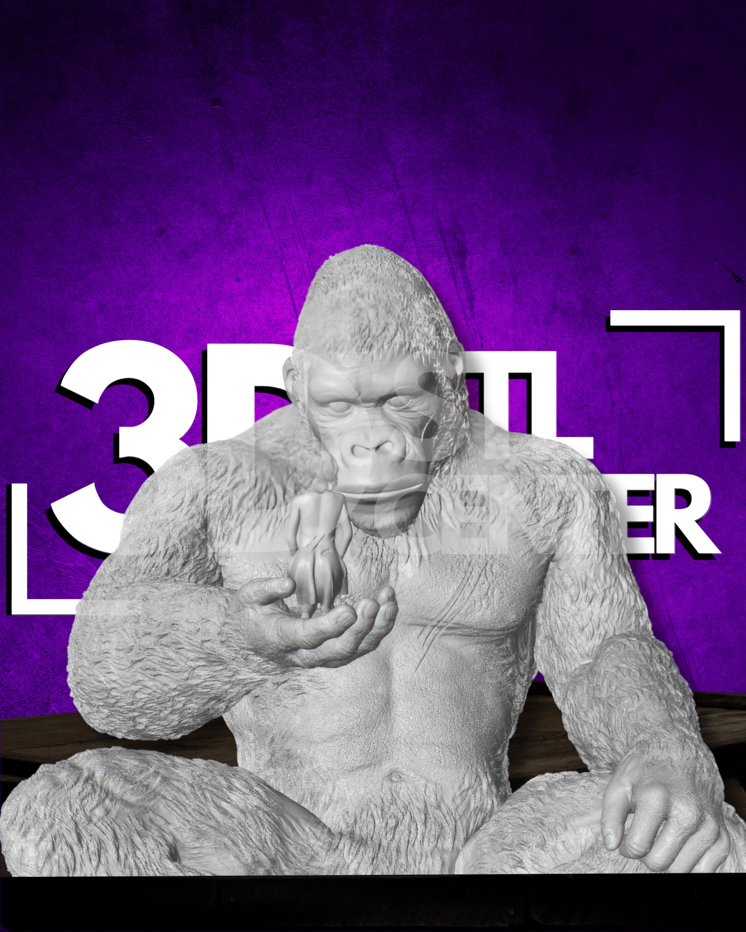 King Kong STL Files 3D Printer STL File,3d Digital Printing STL File ...