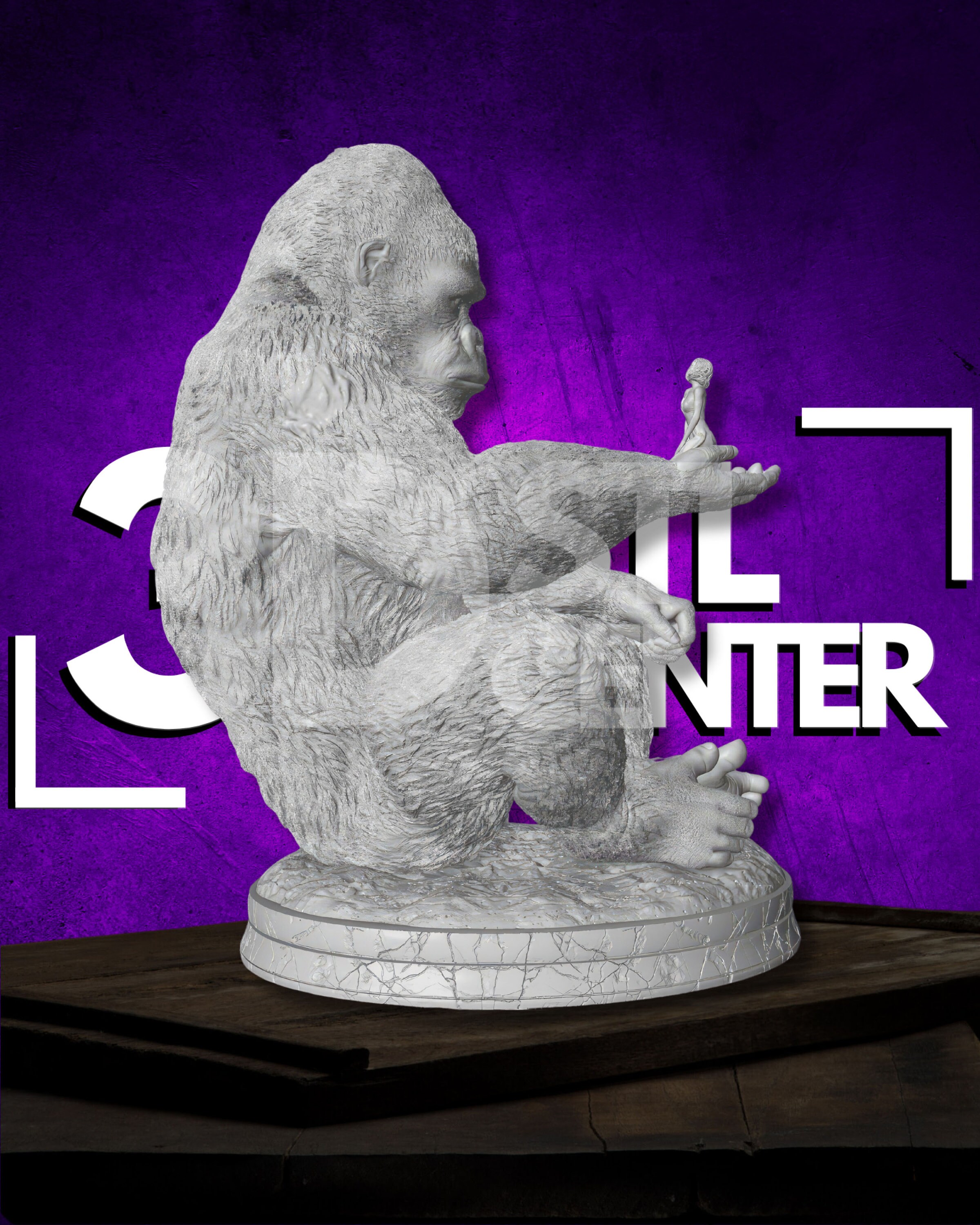 King Kong STL Files 3D Printer STL File,3d Digital Printing STL File ...