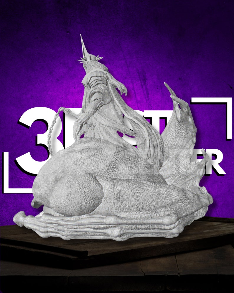 Witch King of Angmar Lord of Rings Statue and Bust 3D Printer STL Files ...