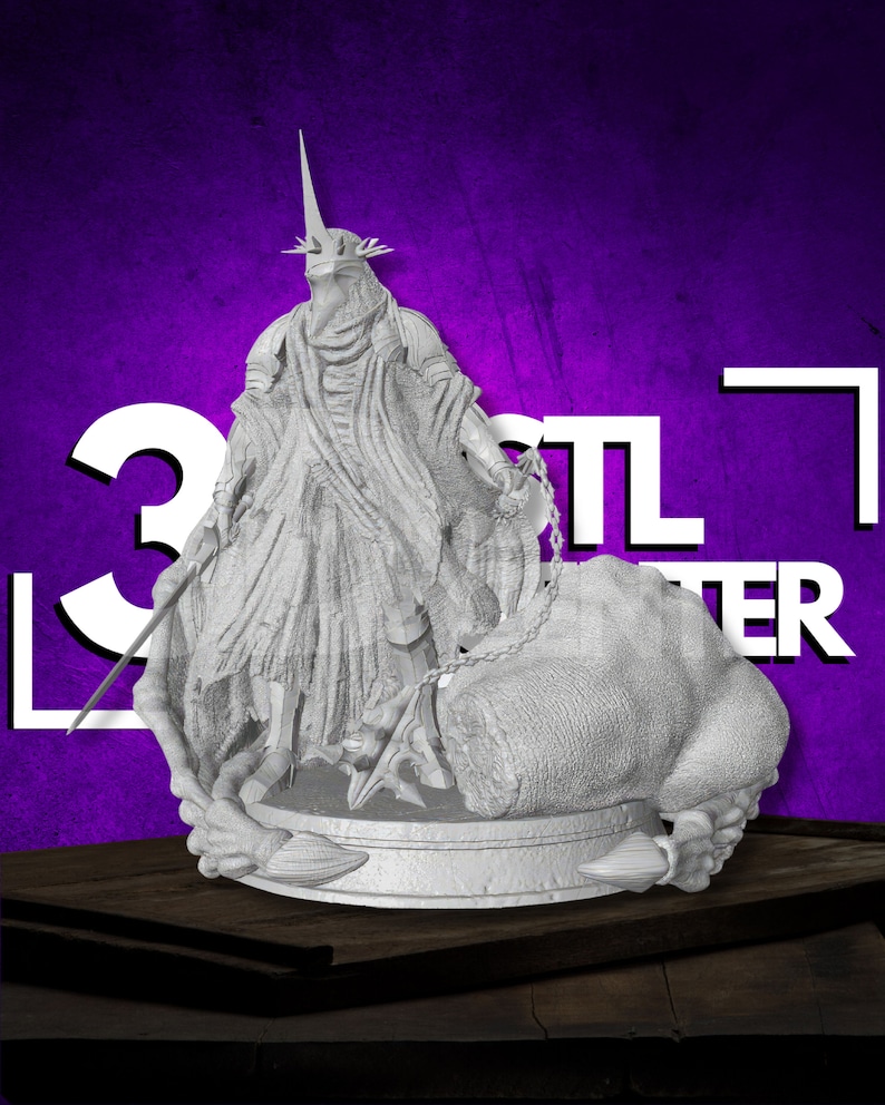 Witch King of Angmar Lord of Rings Statue and Bust 3D Printer STL Files ...