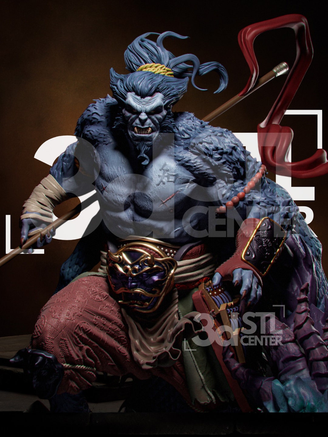 Beast Samurai 3D Printer STL Files High Quality - Etsy