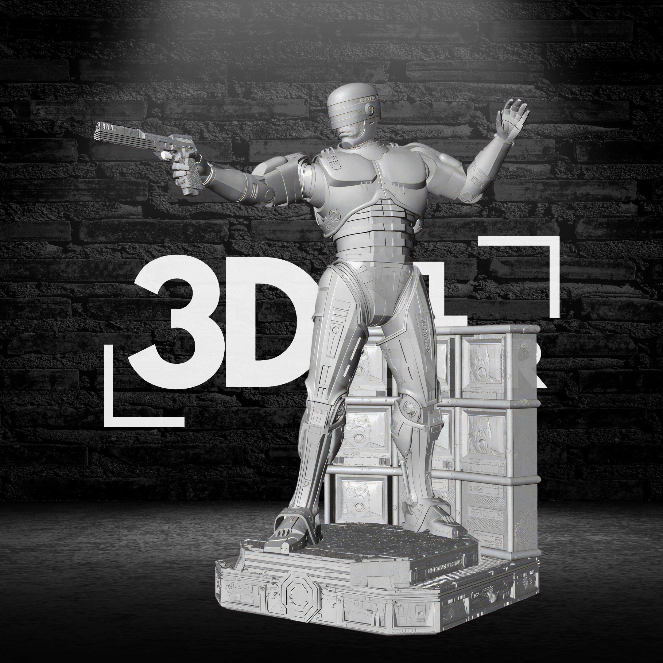 Robocop 3D STL Files High Quality 3D Printer STL File, 3D Digital ...