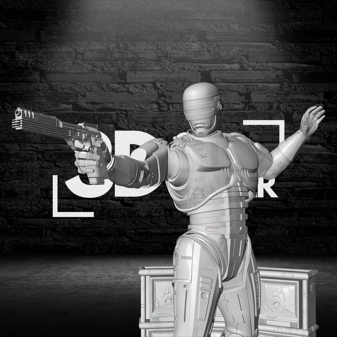 Robocop 3D STL Files High Quality 3D Printer STL File, 3D Digital ...