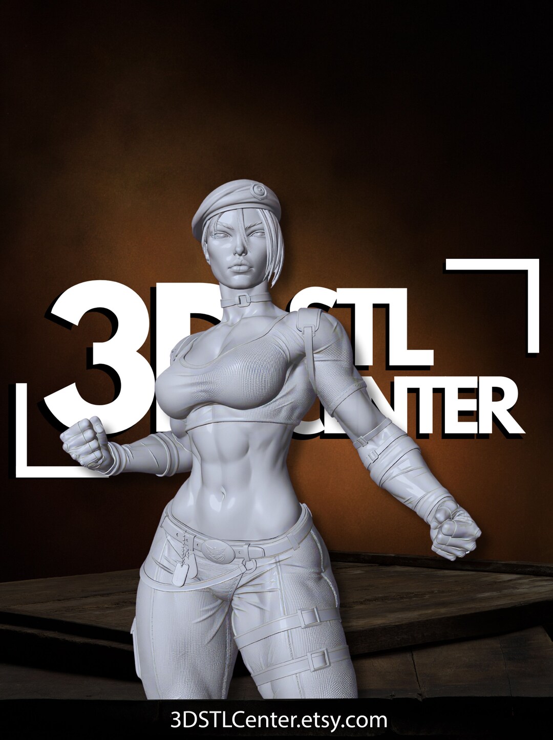 Sonya Blade Normal and Sfw Mortal Kombat 3D Printer STL Files 3D STL Model 3D Character Printing ...