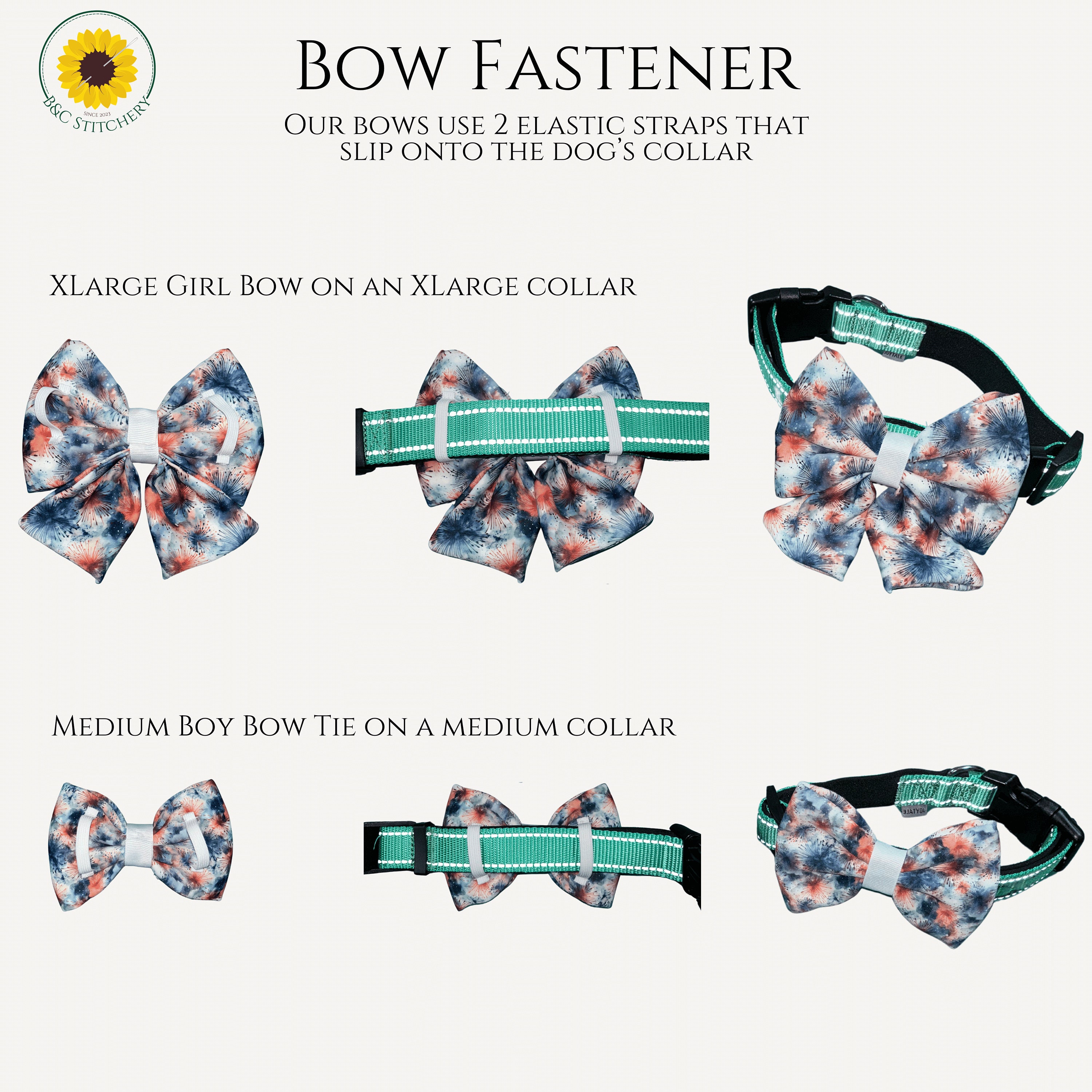Dandelions and Dog Tags Pet Bow Tie for Dogs and Cats Military Child ...