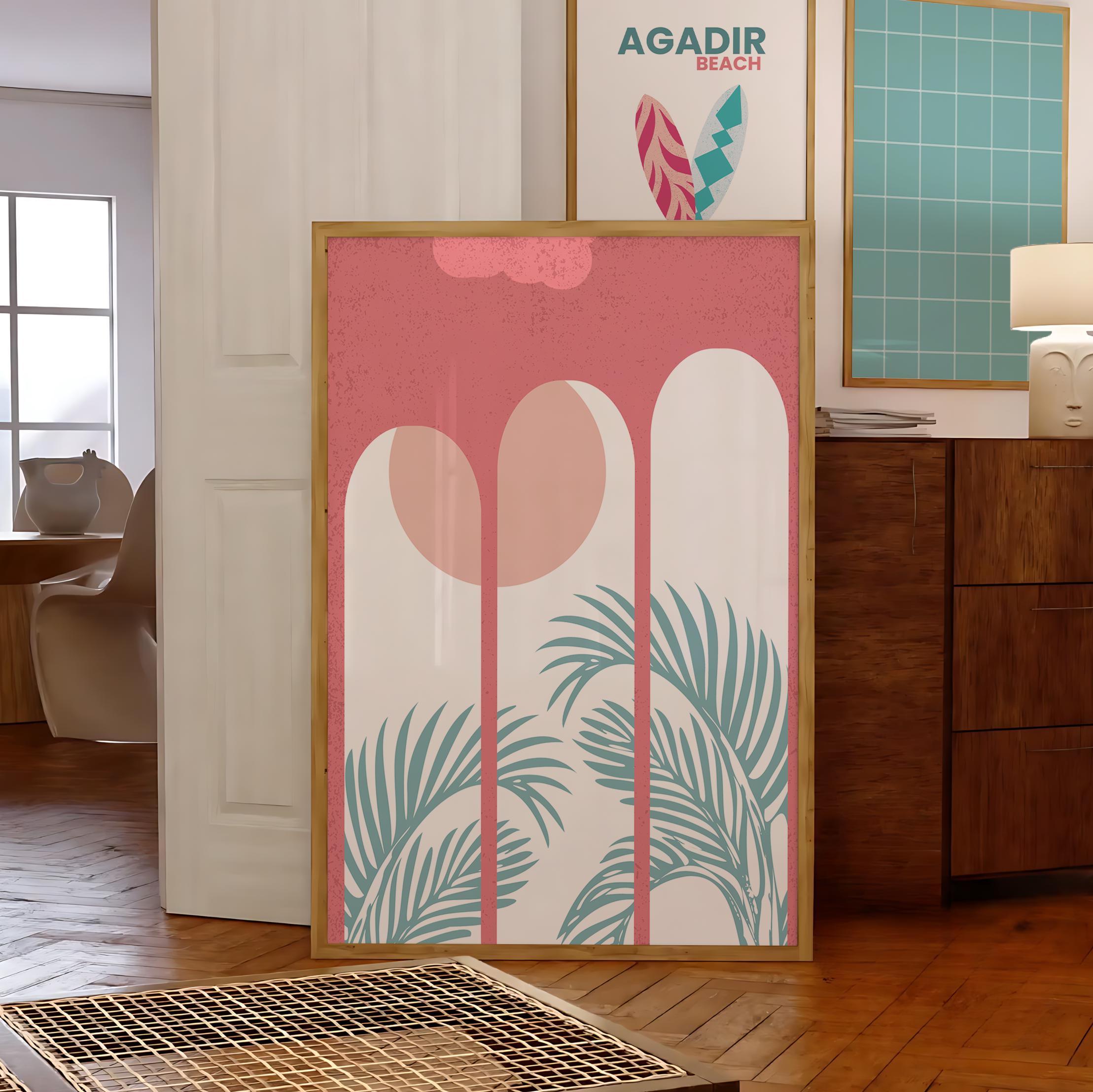Moroccan Poster Moroccan Wall Art Set of 17 Moroccan Art Illustration ...