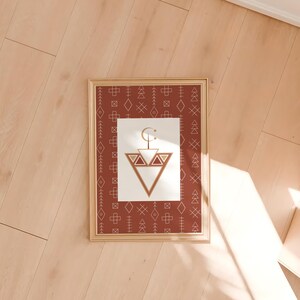 Amazigh, Amazigh Art Poster, Tazerzite Wall Decoration, Tazarzit Wall ...
