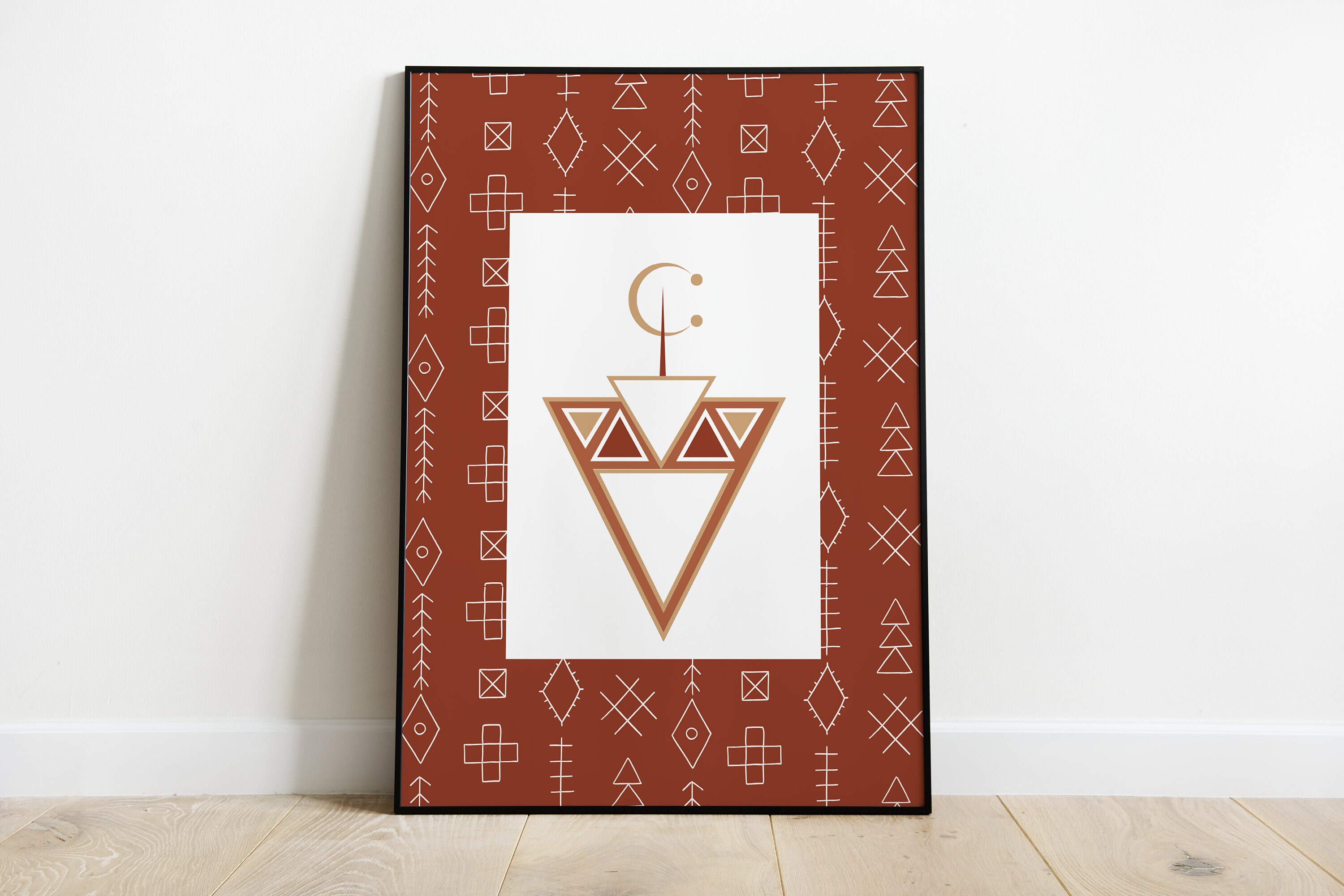 Amazigh, Amazigh Art Poster, Tazerzite Wall Decoration, Tazarzit Wall ...
