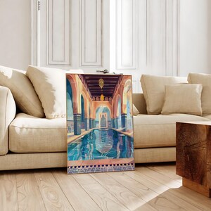 Wall Art Morocco Art Print Morocco Poster Hammam Vintage Moroccan ...
