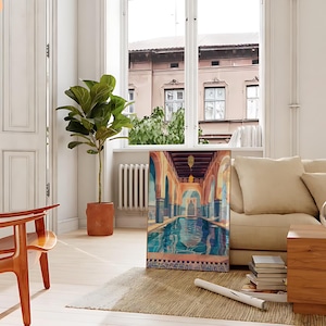 Wall Art Morocco Art Print Morocco Poster Hammam Vintage Moroccan ...