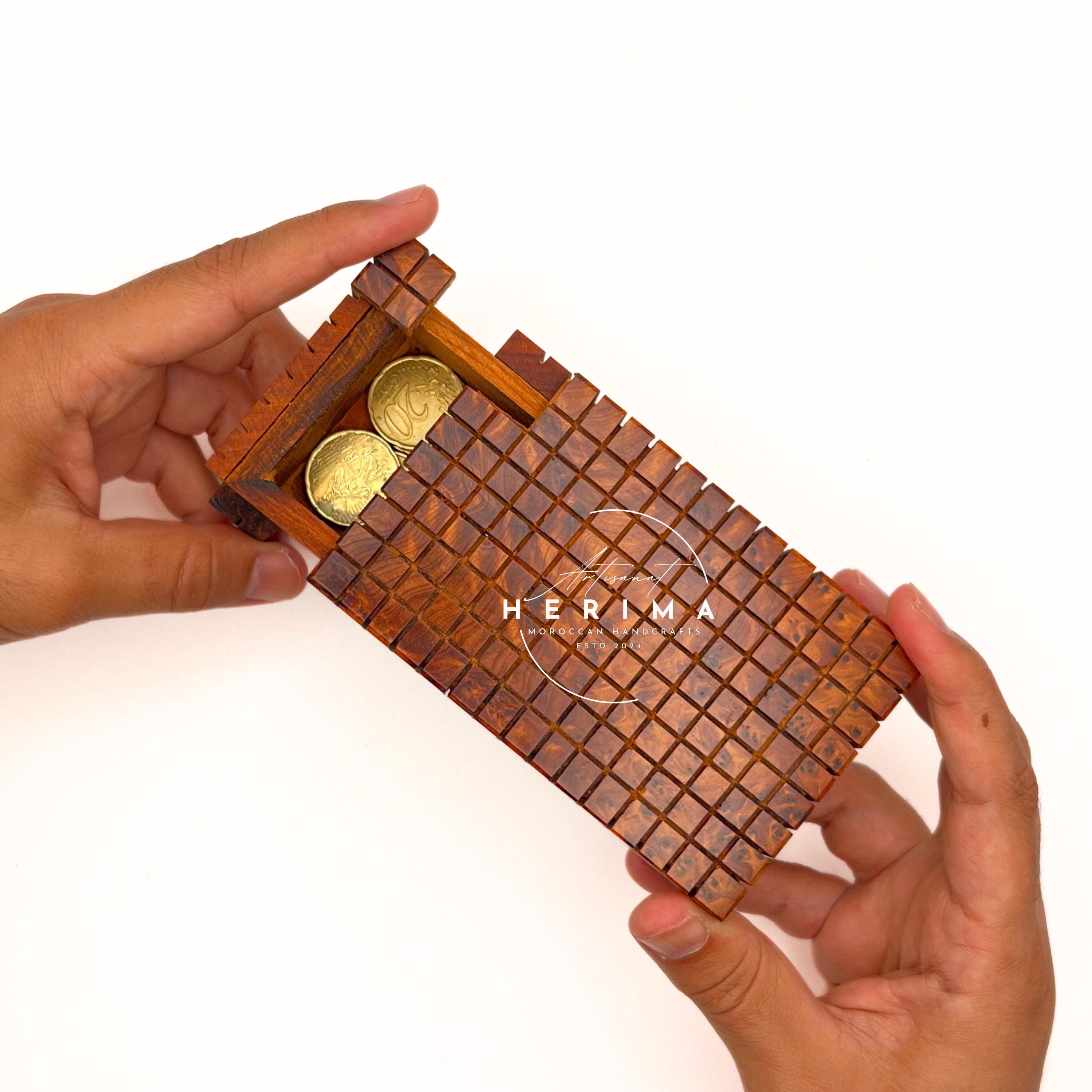 Secret Wooden Box Hidden Compartment Wooden Jewelry Box Jewelry Chest ...