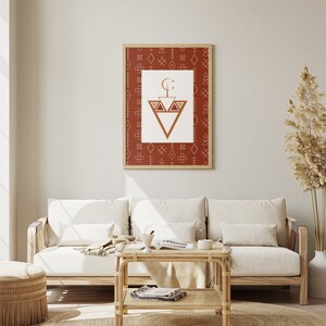 Amazigh, Amazigh Art Poster, Tazerzite Wall Decoration, Tazarzit Wall ...