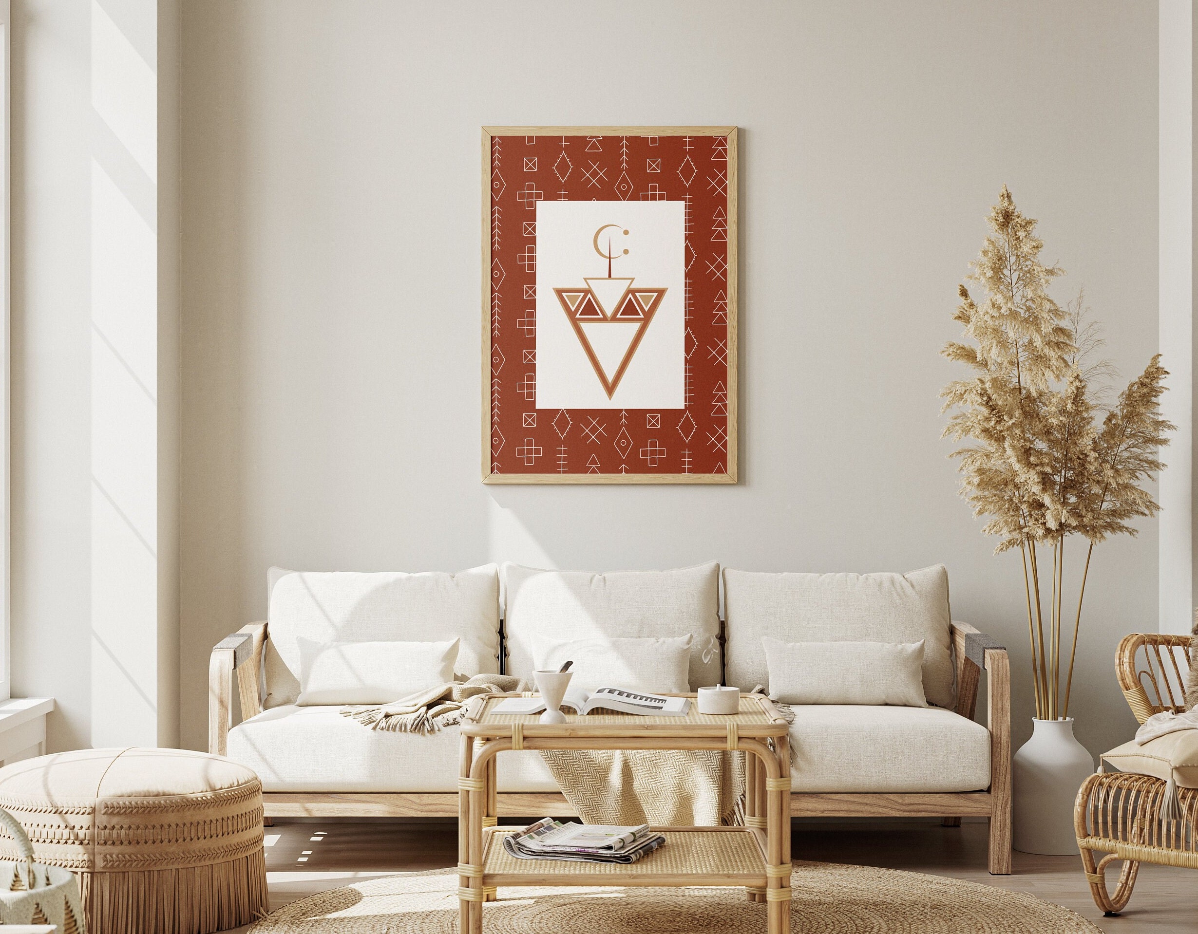 Amazigh, Amazigh Art Poster, Tazerzite Wall Decoration, Tazarzit Wall ...