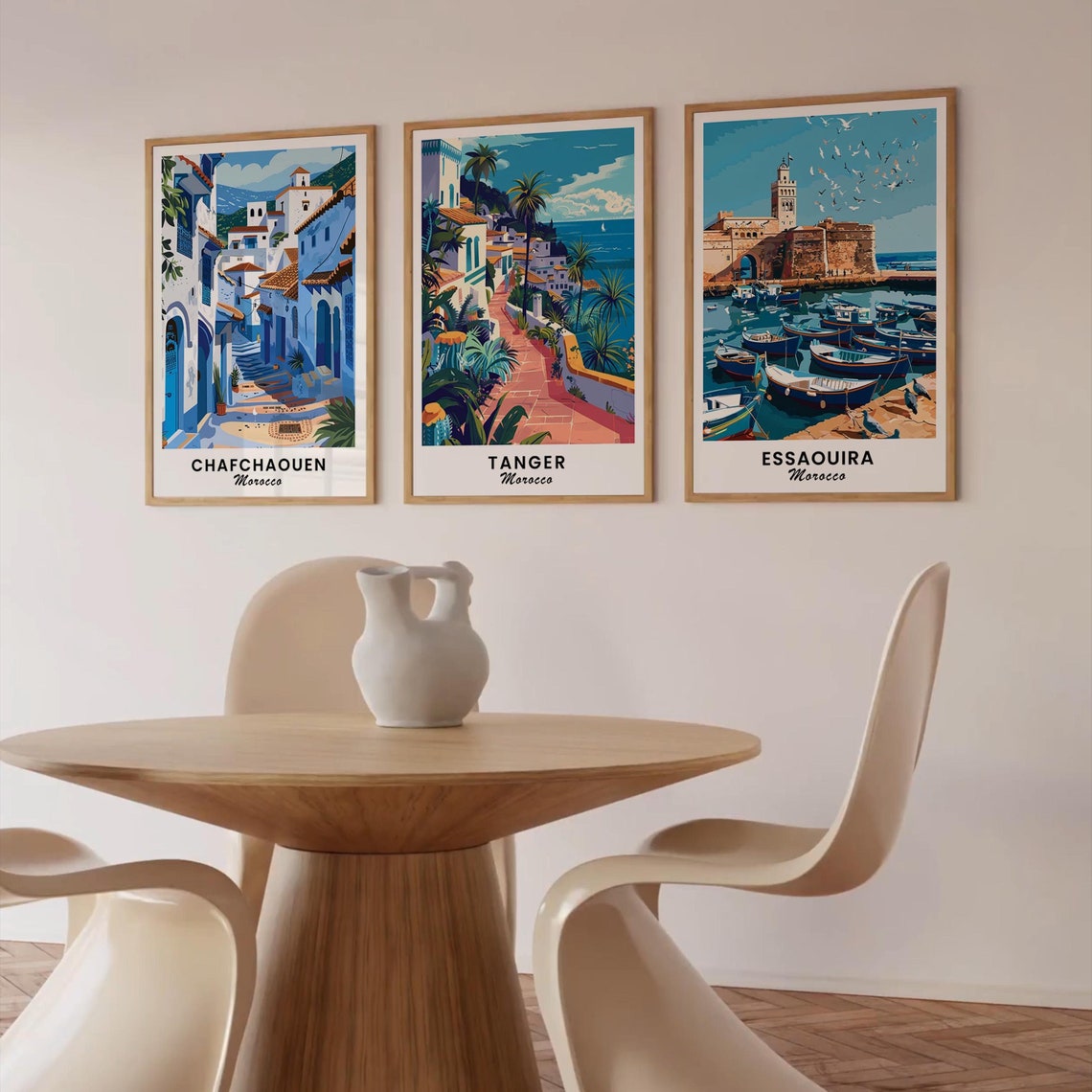 Morocco Poster 3 Moroccan City Illustrations Set of 3 Moroccan Wall ...