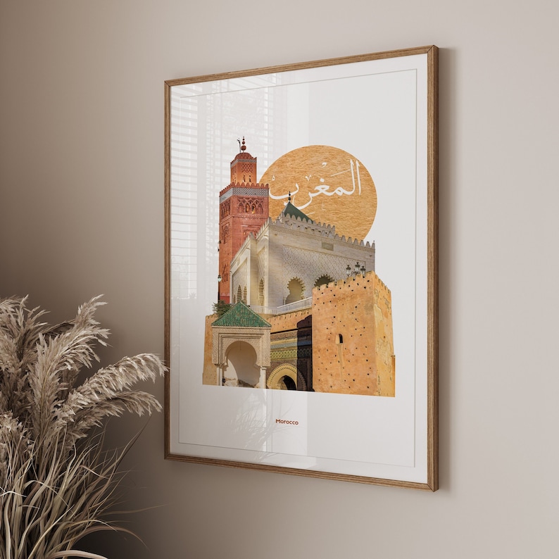 Morocco Poster, Moroccan Wall Art, Terracotta Wall Art Print, Morocco ...