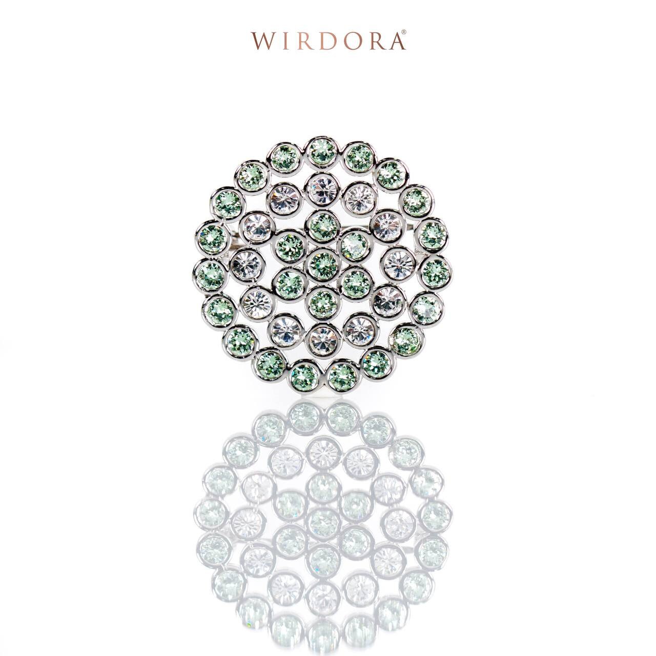 WIRDORA Brooch Saloma Coloured in Chrysolite With Certified Authentic Crystal for Hijab and Garment With Sharp Pin in Exclusive Box Etsy