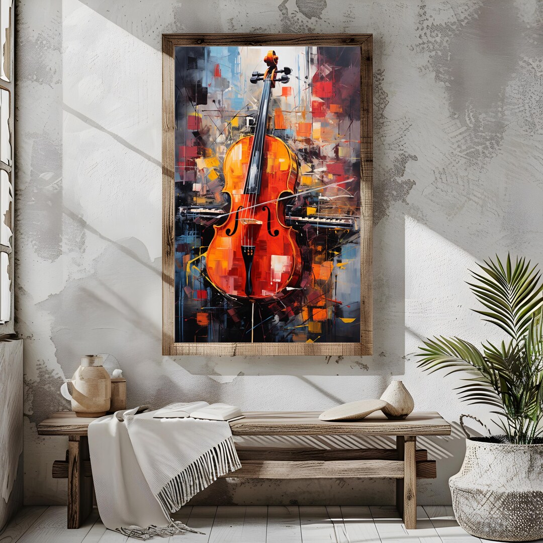 The Art of Violin Wall Art Digital Art Print Wall Art AI Generated AI ...