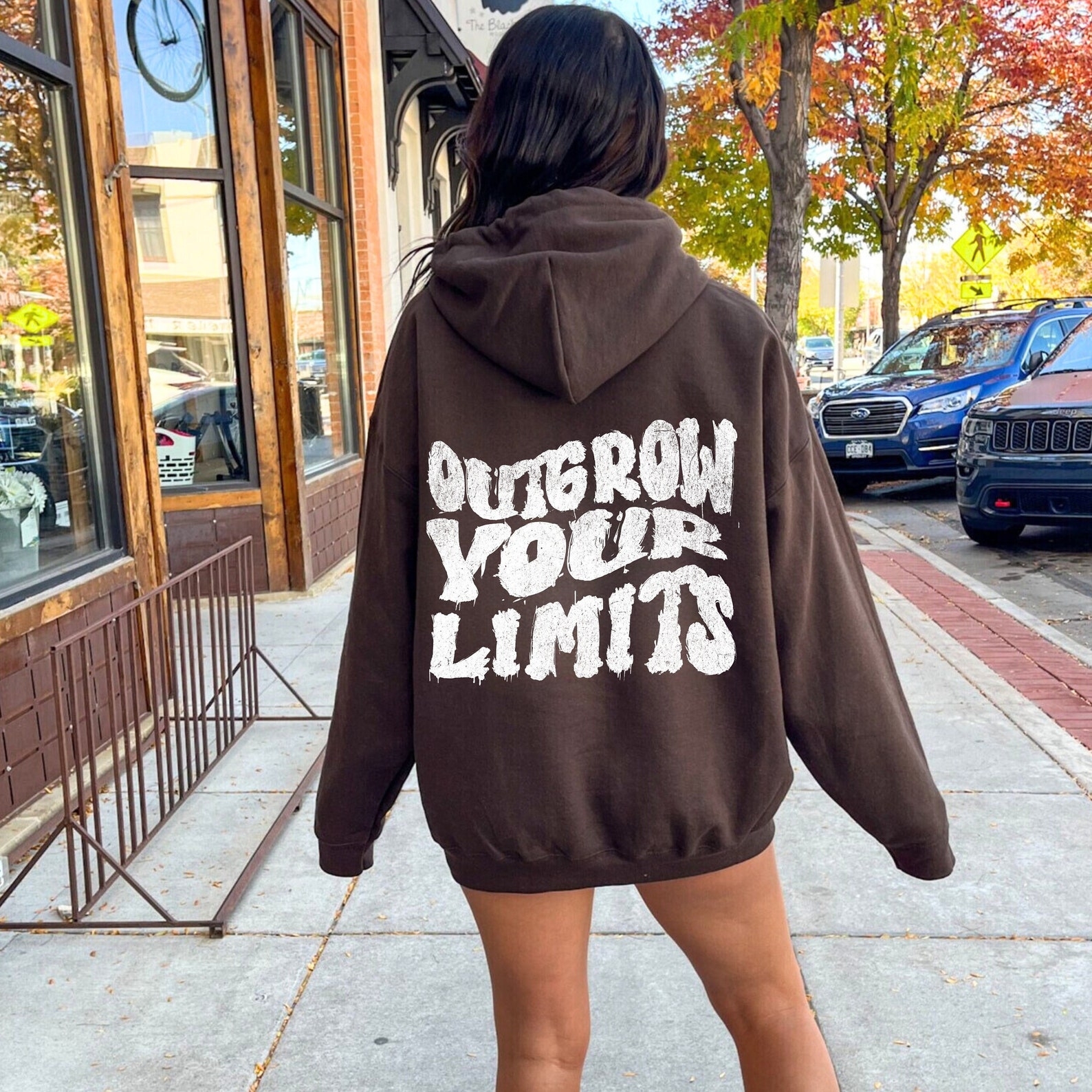 Trendy Hoodie, Vsco Girl, Outgrow Your Limits, Streetwear, Brown Hoodie ...