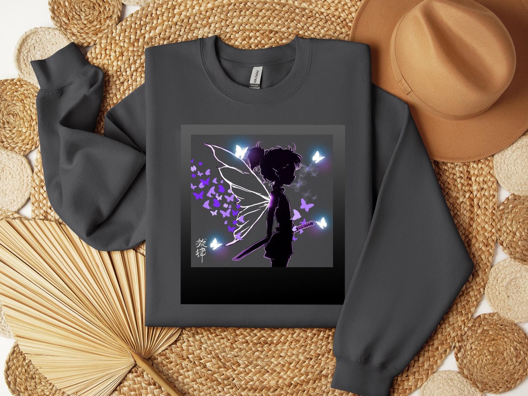 Shinobu Kocho Inspired Anime, Vintage Subtle Japanese Streetwear ...