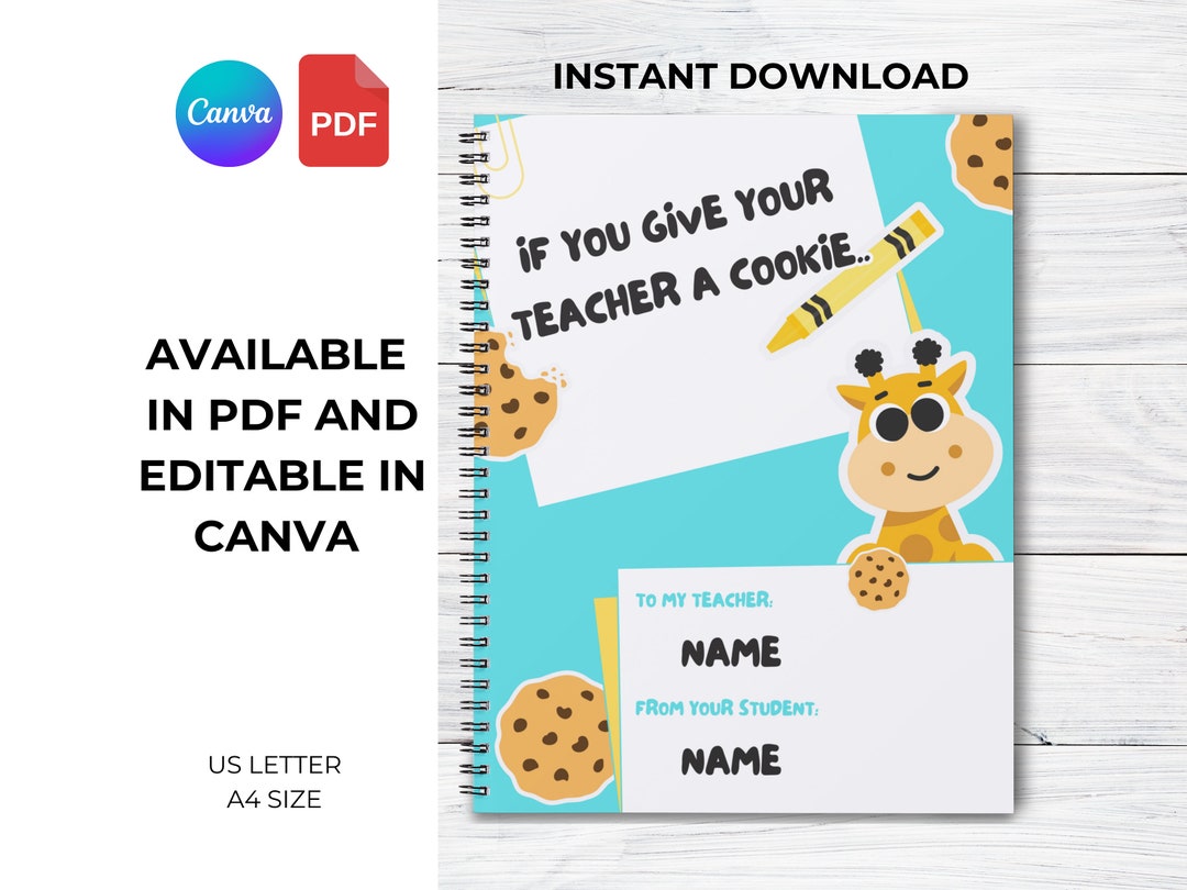 If You Give Your Teacher a Cookie Teacher Appreciation Gift End of Year ...