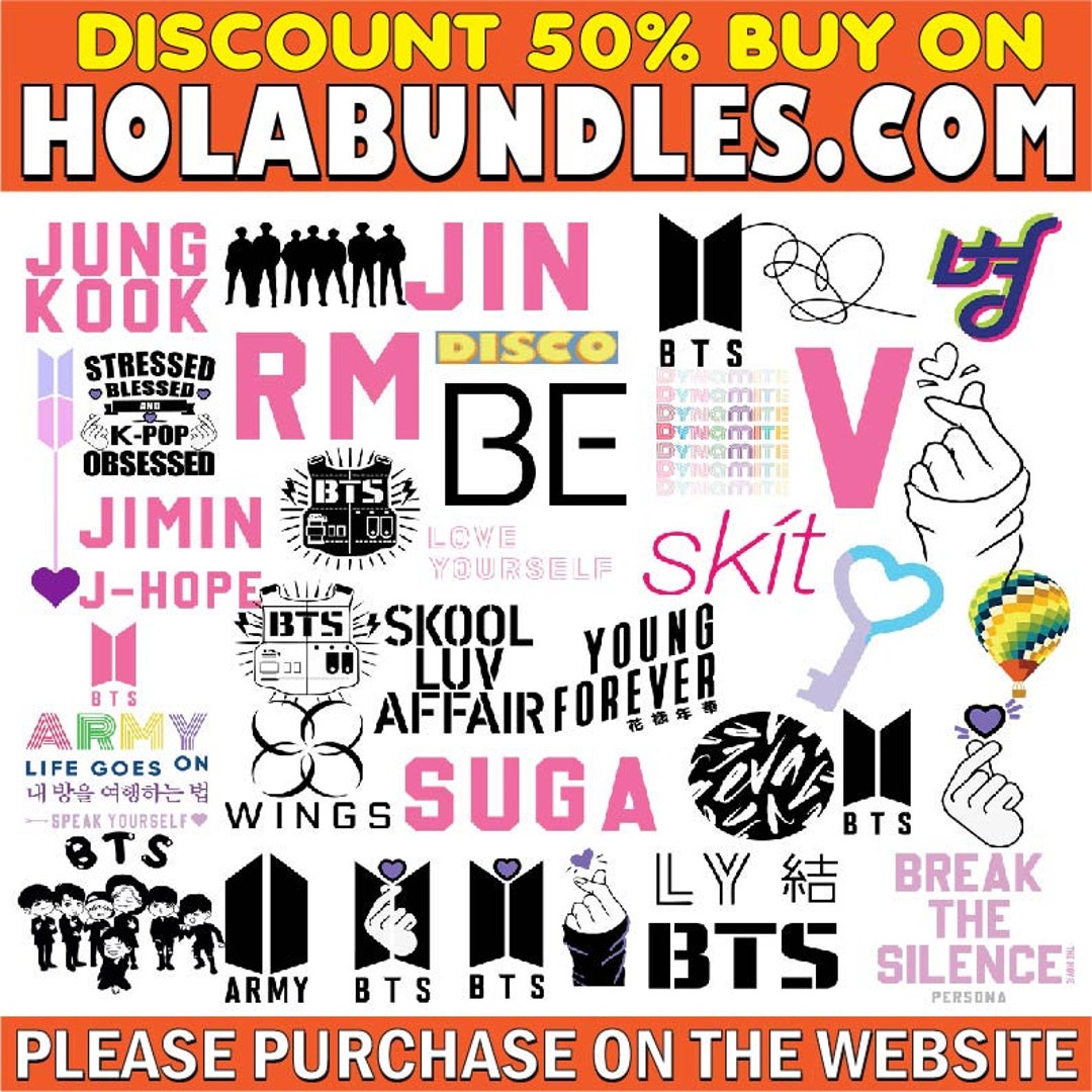 BTS Svg Bundle, BTS Svg, Bundle Bts Svg, Kpop Svg Files for Cricut, Bts ...