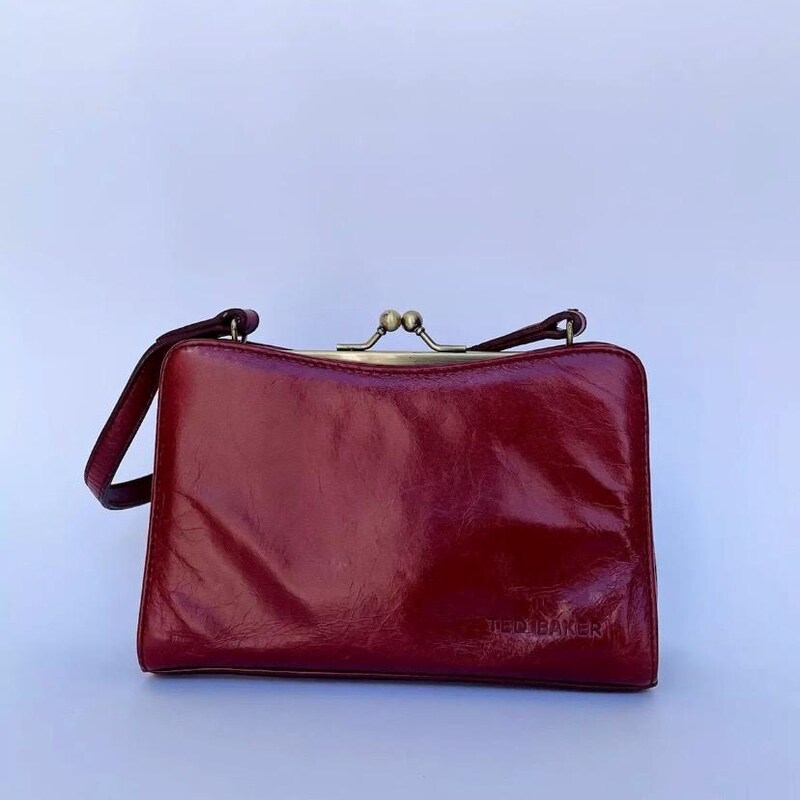 Rectangle Leather Bag - Etsy