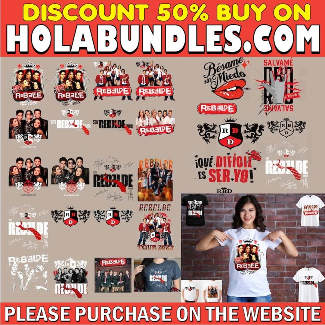 Rebelde Svg Png 25 Designs Rbd Touring Shirt Svg Pgn Rbd Rebelde Tour ...