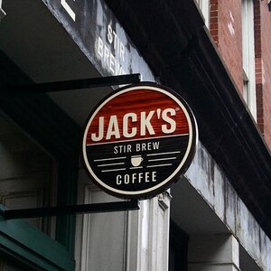 Cafe Sign,flag Sign, Advertising Sign,hanging Sign,rectangular Blade ...