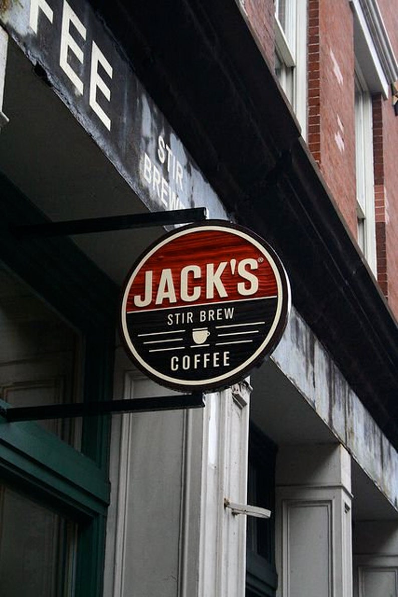 Cafe Sign,flag Sign, Advertising Sign,hanging Sign,rectangular Blade ...