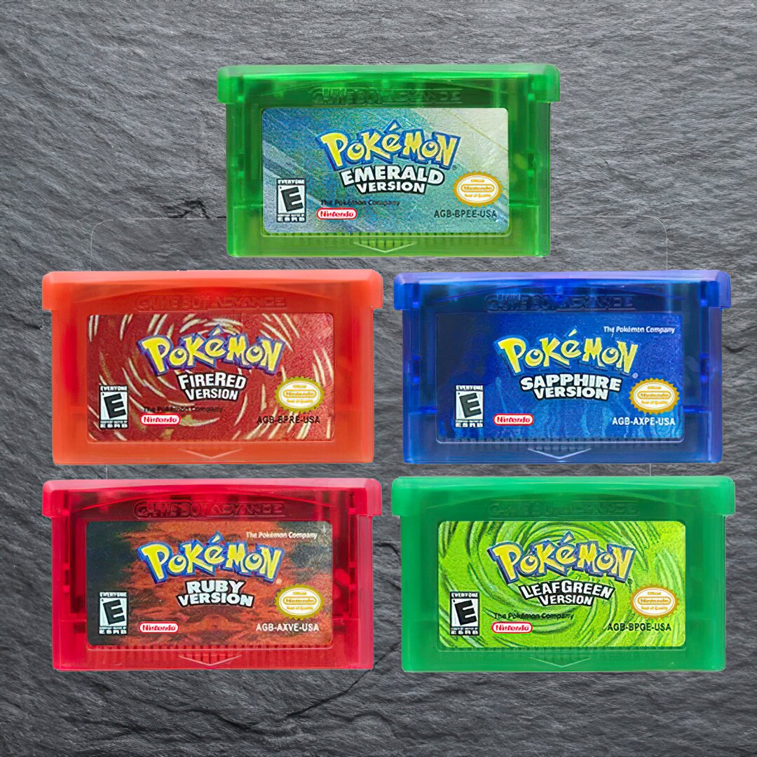 Pokemon Collection Firered / Leafgreen / Sapphire / Ruby / Emerald USA ...