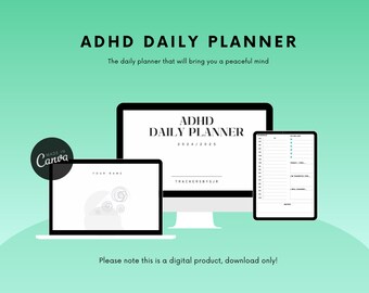 ADHD Daily Planner - Etsy